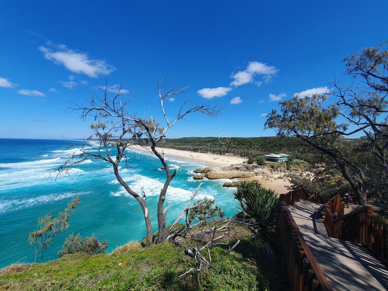 Beautiful Broadwalks through the Ocean Stock Image - Image of veiw ...