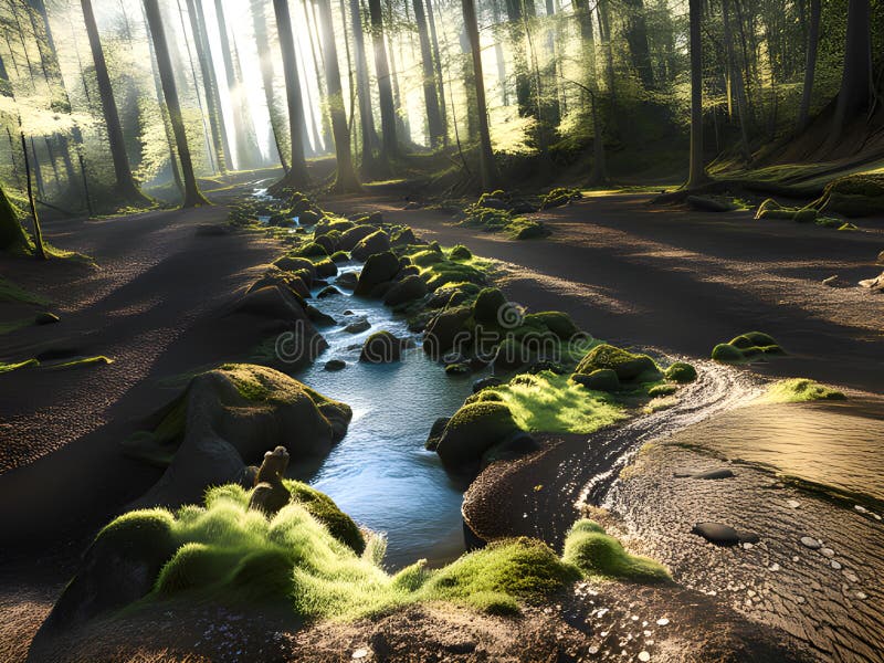 Beautiful brook image stock photo. Image of magical - 114969586
