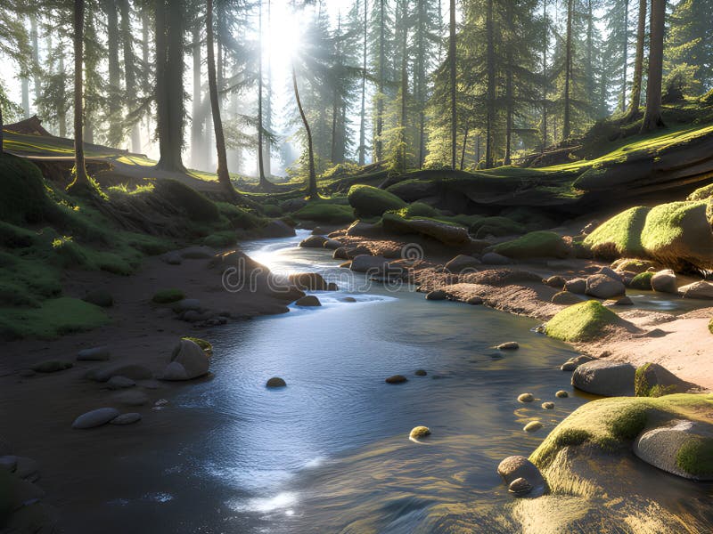 Beautiful brook image stock photo. Image of magical - 114969586