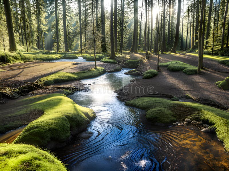 Beautiful brook image stock photo. Image of magical - 114969586