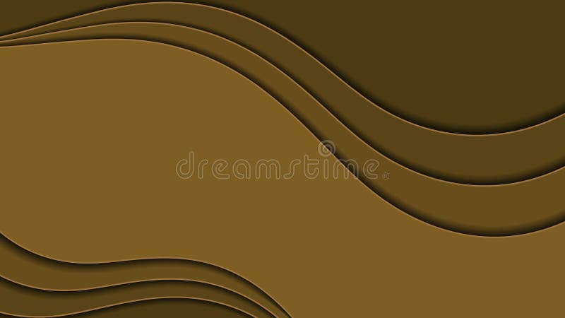 Brown Wavy Line Vector Illustration. Geometric Pattern. Seamless ...