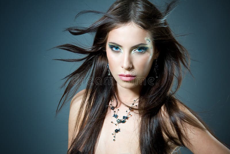 Fashion Woman Mod, Dreads Glamour Hairstyle Stock Image - Image of ...