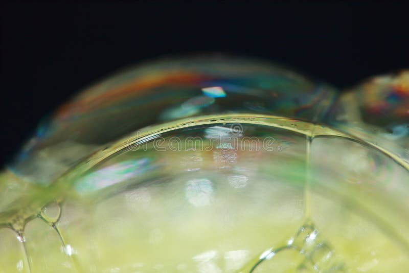 Beautiful Bubble on Macro Photography for Backgounds Stock Image ...