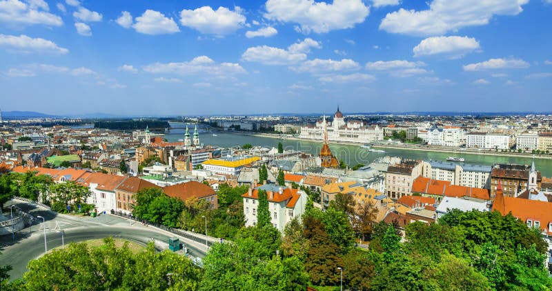 Beautiful Budapest Panorama Stock Photo - Image of danube, famous: 58740922