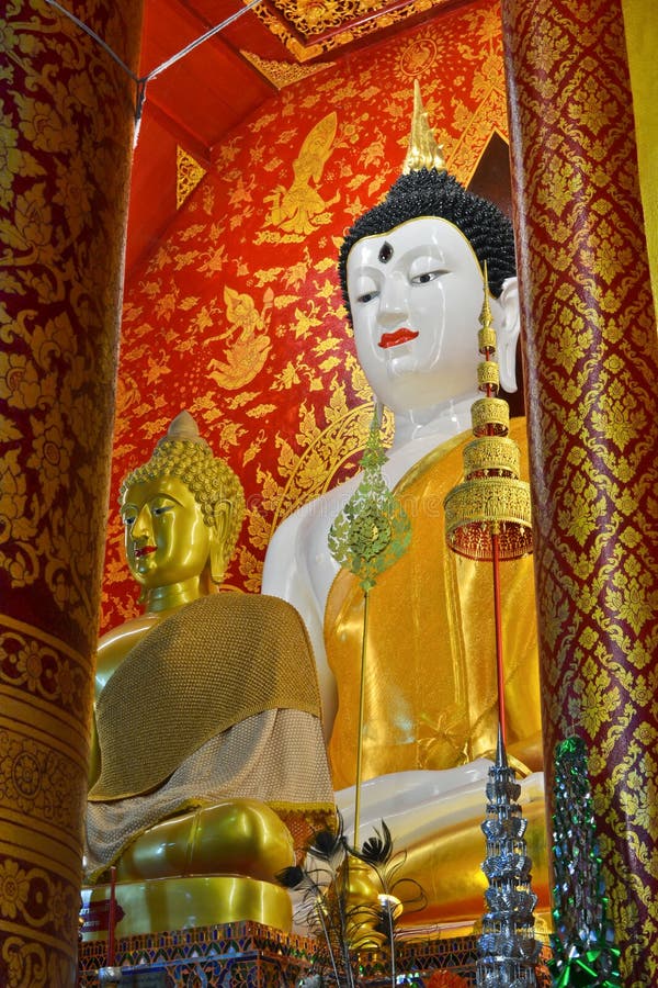 Beautiful Buddha Image in Temple Stock Image - Image of buddhism, blue ...