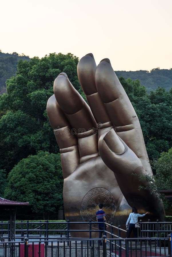 A Big hand. editorial stock photo. Image of buddhism - 120109388