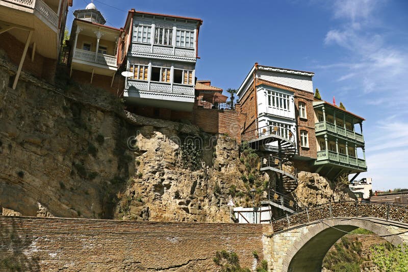 Beautiful Building Architecture Design from Tbilisi Georgia Editorial ...
