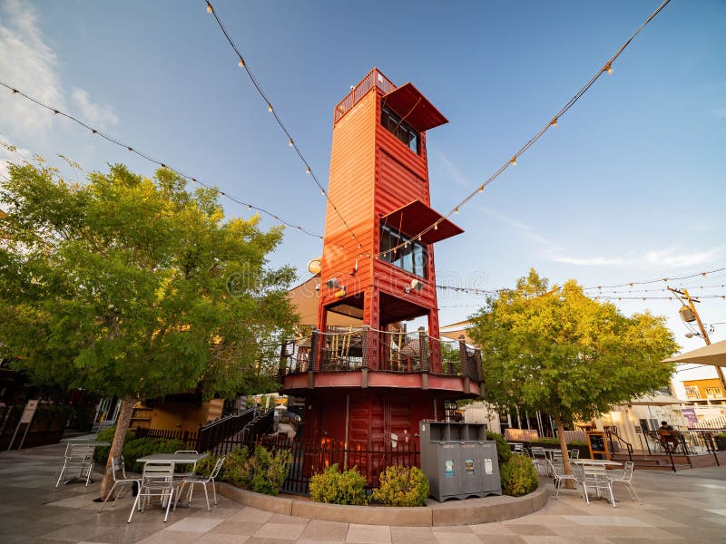 Beautiful Building of Downtown Container Park at Downtown Las Vegas ...