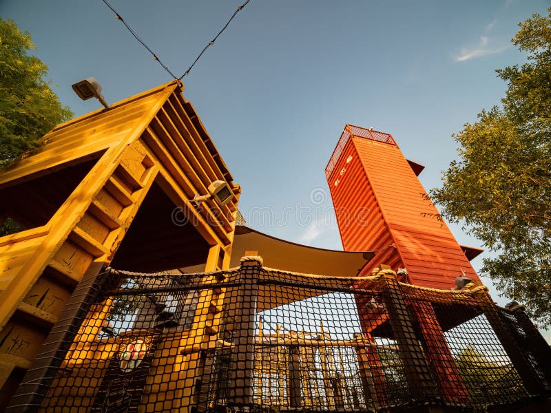 Beautiful Building of Downtown Container Park at Downtown Las Vegas ...