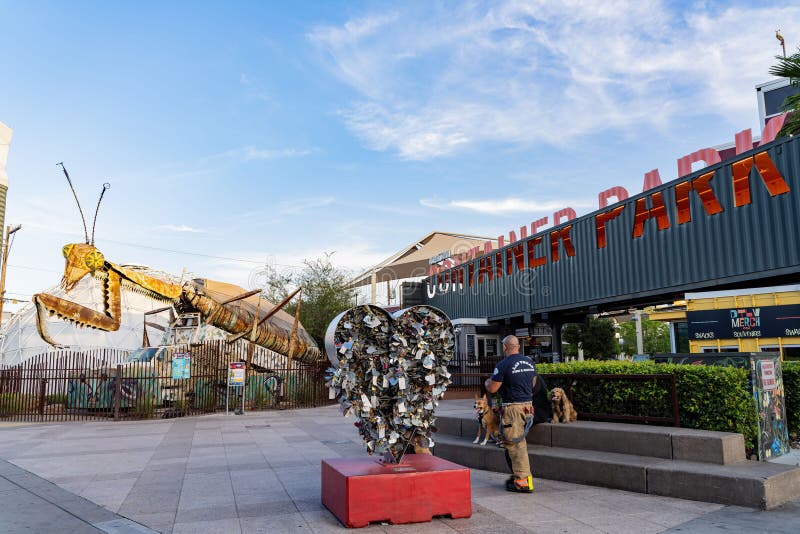 Beautiful Building of Downtown Container Park at Downtown Las Vegas ...