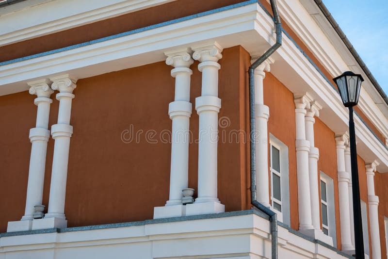 Beautiful Building Facade with a Skylight Stock Photo - Image of ...