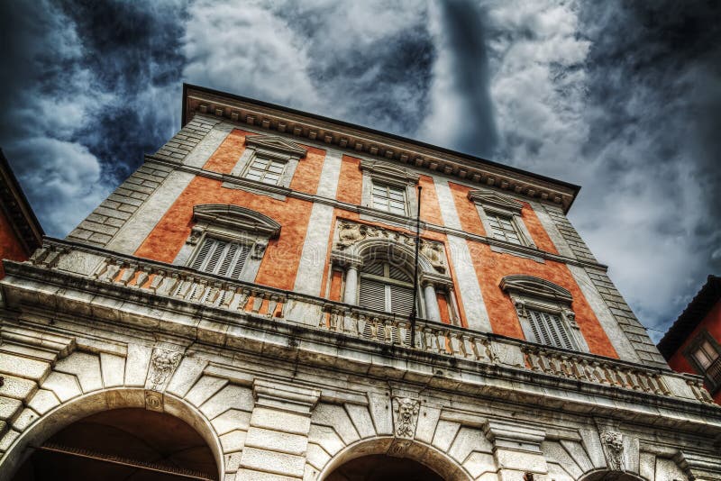Beautiful Building in Piazza Garibaldi Stock Image - Image of brick ...