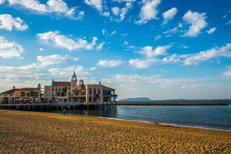 Fukuoka, Momochi Seaside Night View Stock Photo - Image of night, japan ...
