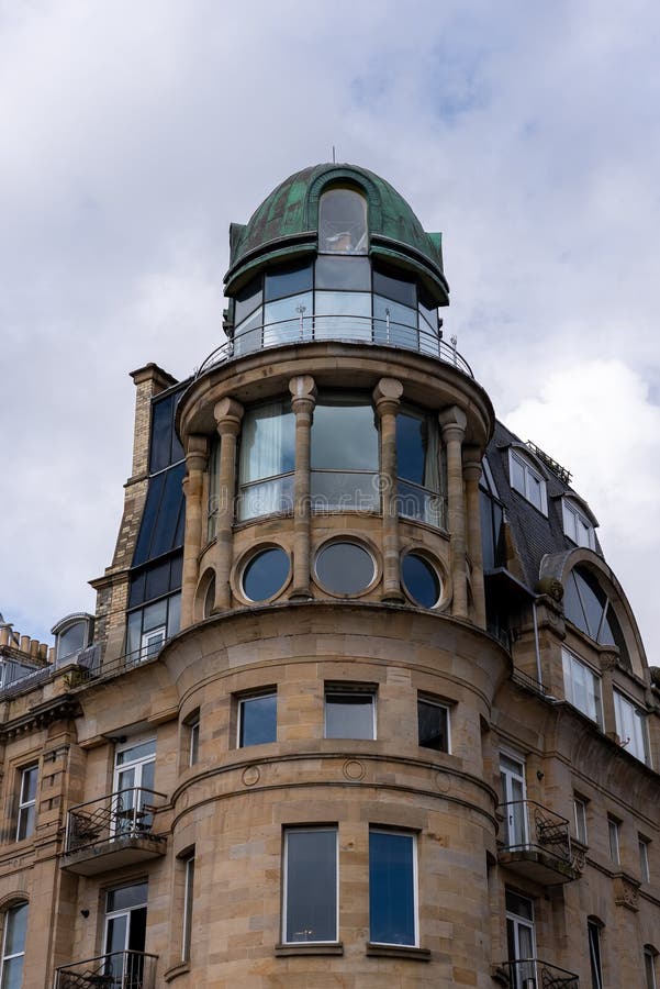 A Beautiful Building with Unusual Architecture Stock Photo - Image of ...