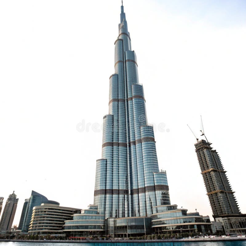 Beautiful Burj Khalifa Isolated on Transparent Background Stock ...