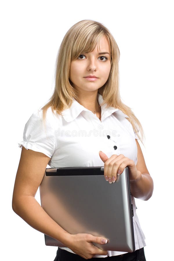 The Beautiful Business Girl Stock Image - Image of beauty, caucasian ...