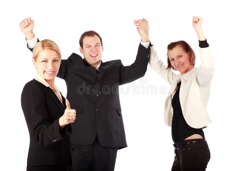 Happy business people stock image. Image of happy, partnership - 5267943