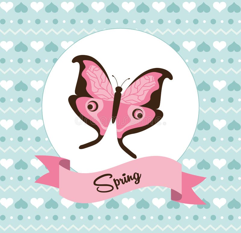 Beautiful butterfly frame stock vector. Illustration of design - 60958485