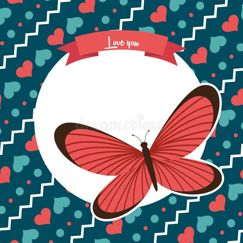 Beautiful butterfly frame stock vector. Illustration of background ...