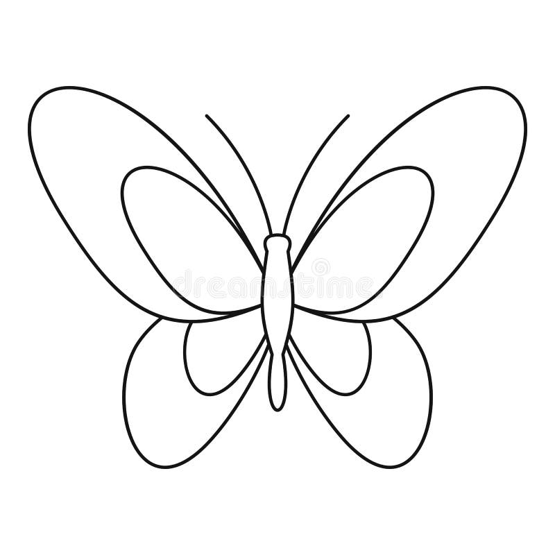 Butterfly Monarch Outline Stock Illustrations – 3,415 Butterfly Monarch ...
