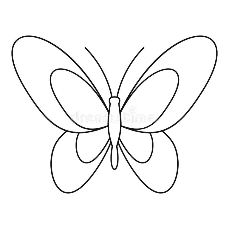 Butterfly Monarch Outline Stock Illustrations – 3,441 Butterfly Monarch ...