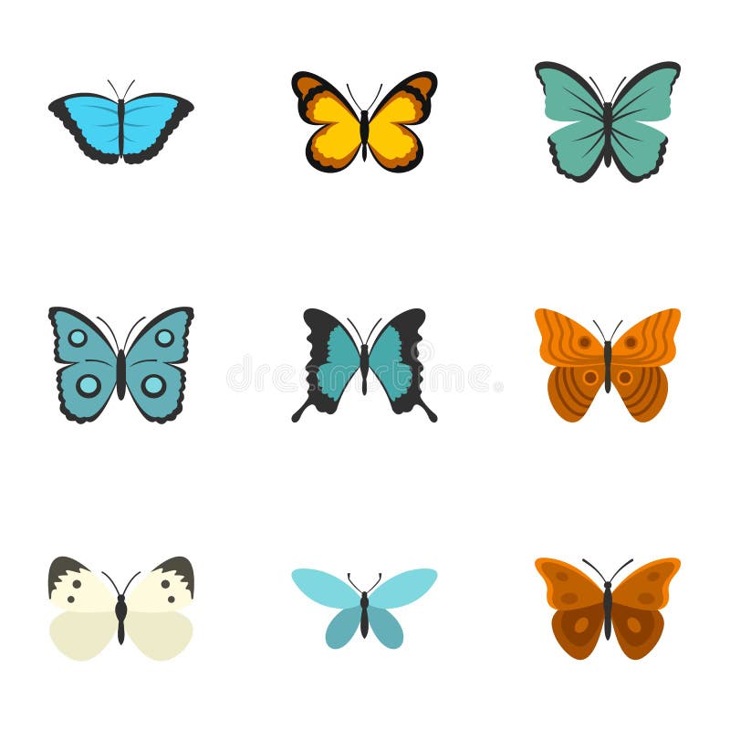 Beautiful Butterfly Icon, Outline Style Stock Vector - Illustration of ...