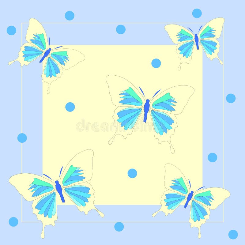 Butterfly Squares Stock Illustrations – 287 Butterfly Squares Stock ...
