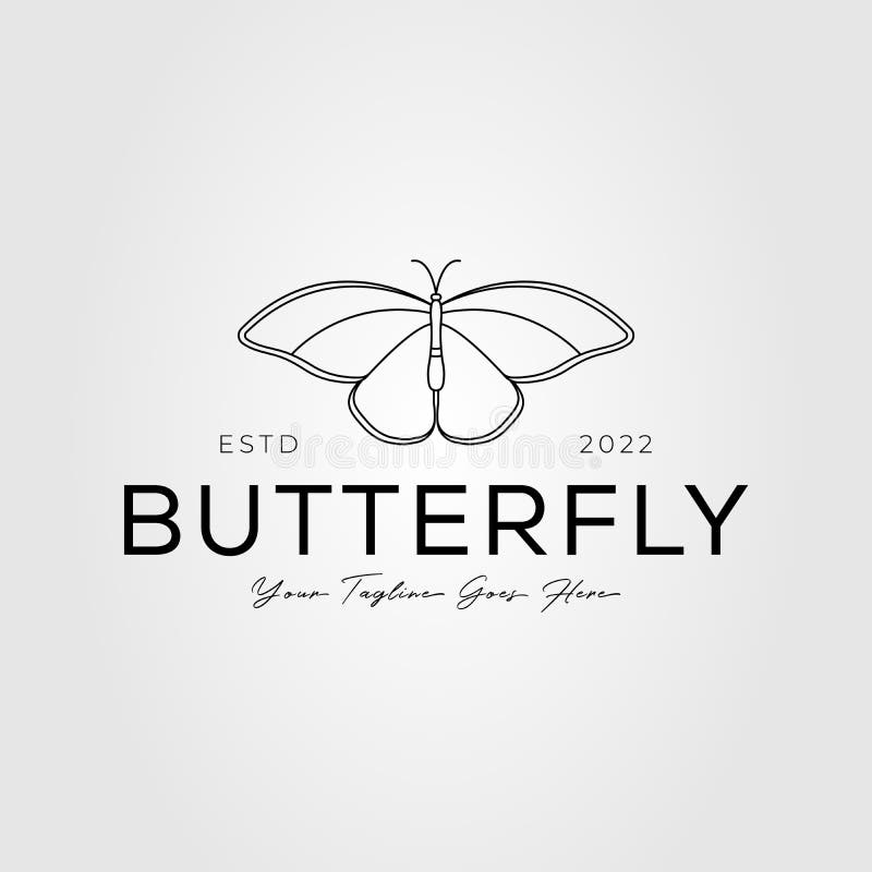 Beautiful Butterfly or Moth Insect Logo Vector Illustration Design ...