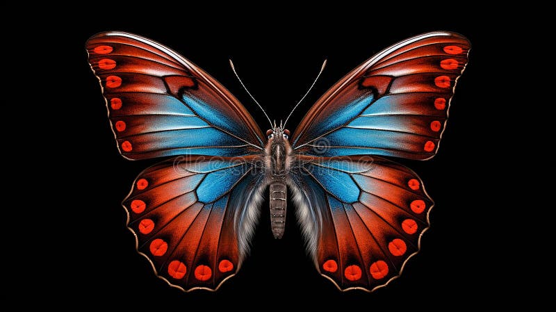 Beautiful Butterfly in Beautiful Setting. Stock Illustration ...