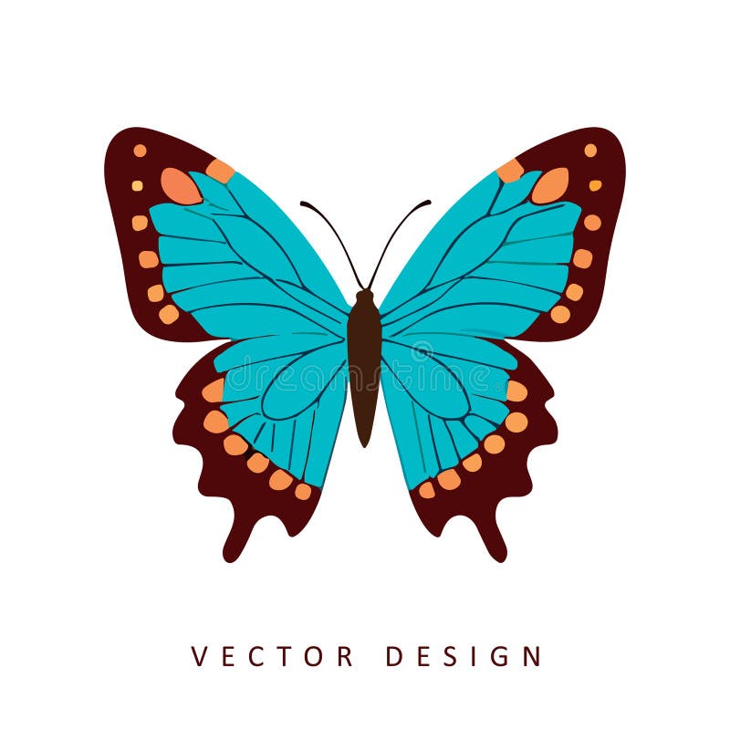 Beautiful Butterfly Vector Design Isolated AI Generated Stock ...