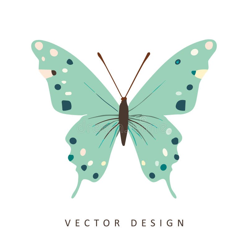 Beautiful Butterfly Vector Design Isolated AI Generated Stock ...
