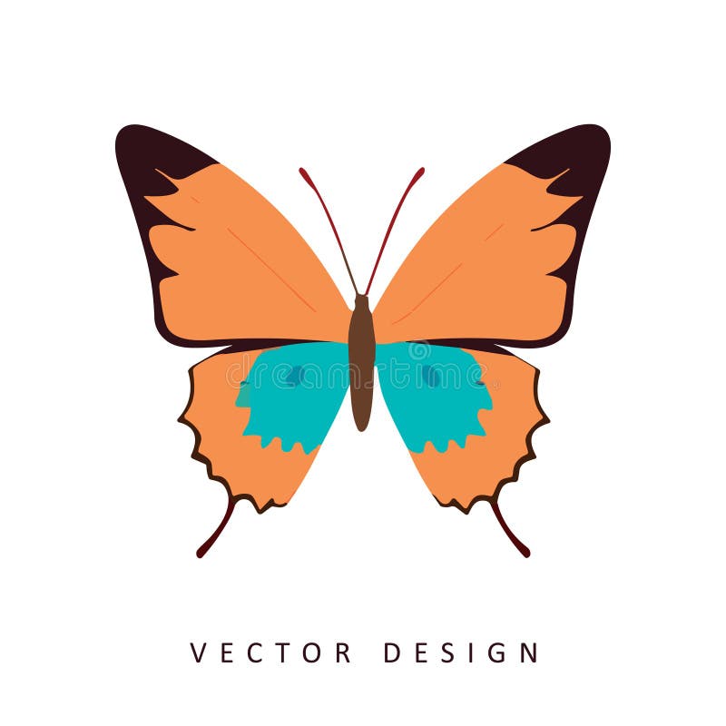 Beautiful Butterfly Vector Design Isolated AI Generated Stock Vector ...