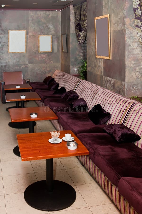 Beautiful cafe stock photo. Image of dark, decor, brown - 8505776