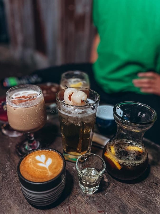 Beautiful Cafe on the Edge of Cool Rice Fields Stock Photo - Image of ...