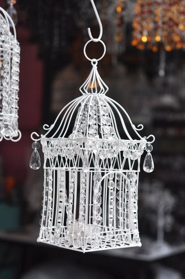 Beautiful Cage Crystal Hang Stock Image - Image of curve, configuration ...