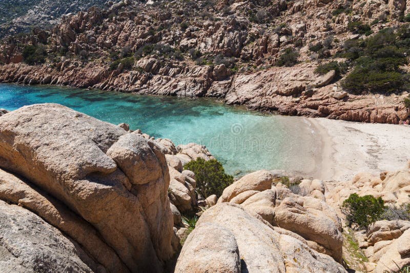 Beautiful Cala Coticcio on the Italian Island of Caprera Stock Image ...