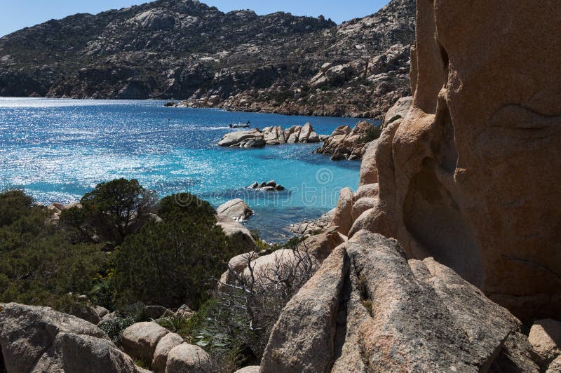 Beautiful Cala Coticcio on the Italian Island of Caprera Stock Image ...