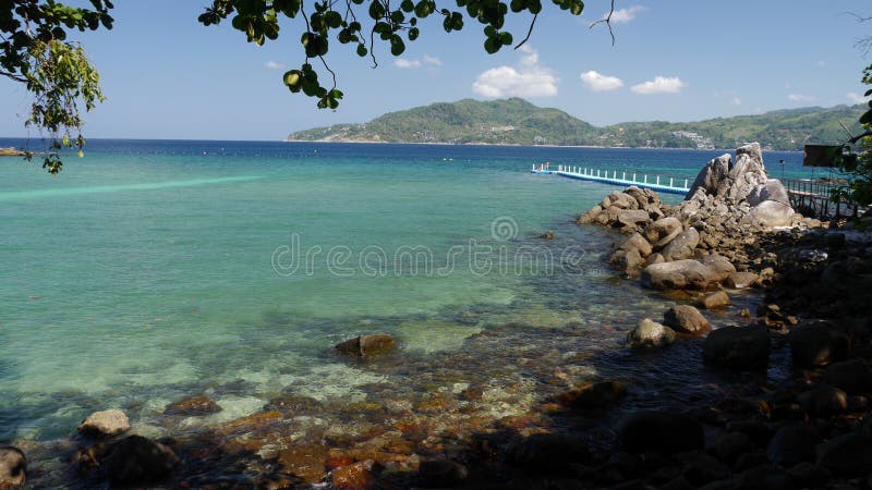 Beautiful and Calm Beach with Beautiful Sea Views Stock Image - Image ...
