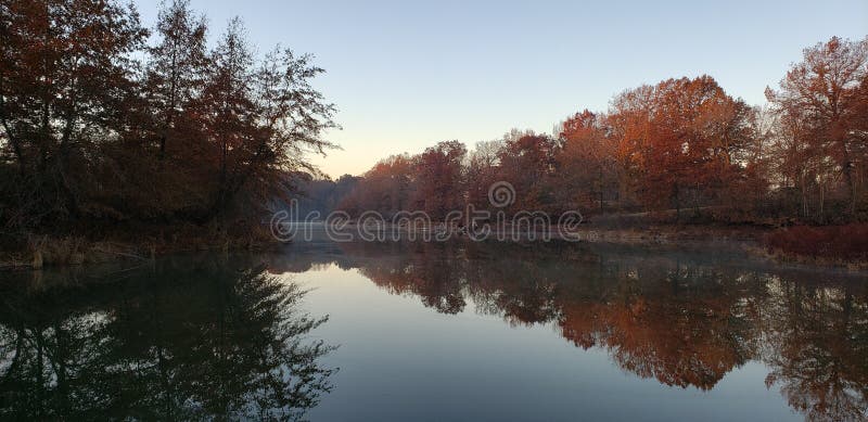 Beautiful Calm Lake in Early Fall Stock Photo - Image of water, lake ...