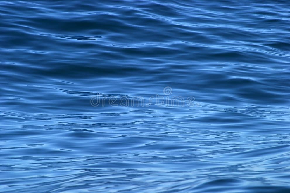Beautiful Calm Ripples on Deep Blue Ocean Stock Image - Image of ...