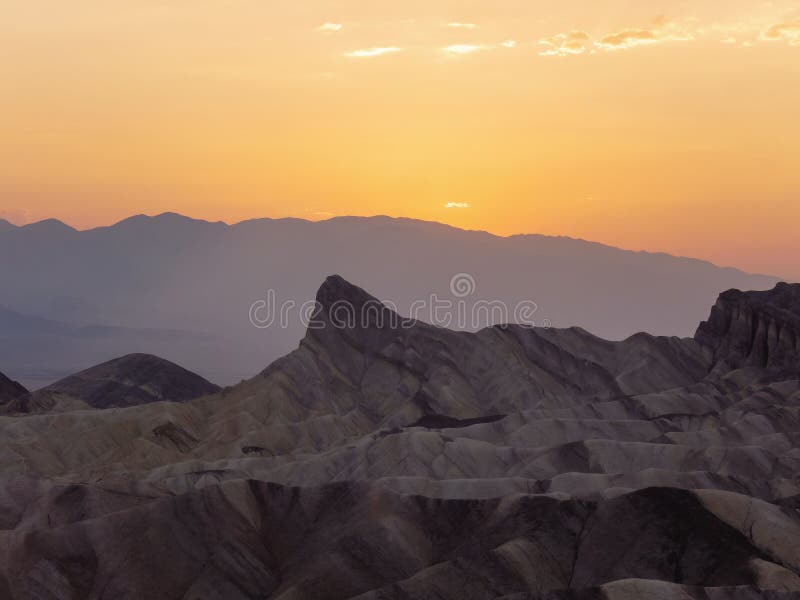Beautiful Calm Sunset Over the Rocky Hillside Stock Photo - Image of ...