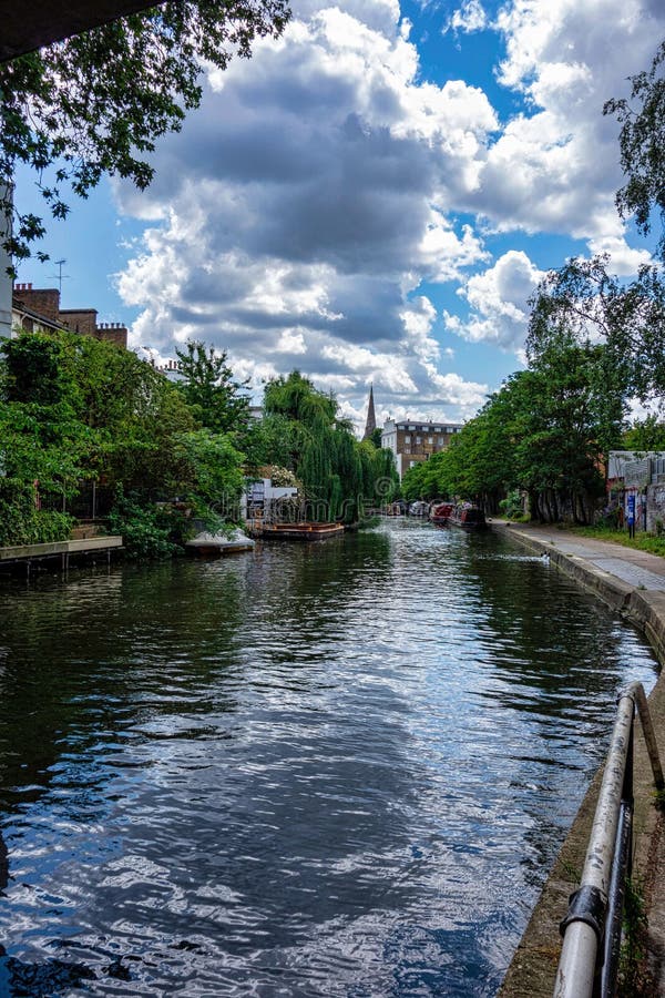 Beautiful Canal in London England Editorial Photo - Image of travel ...