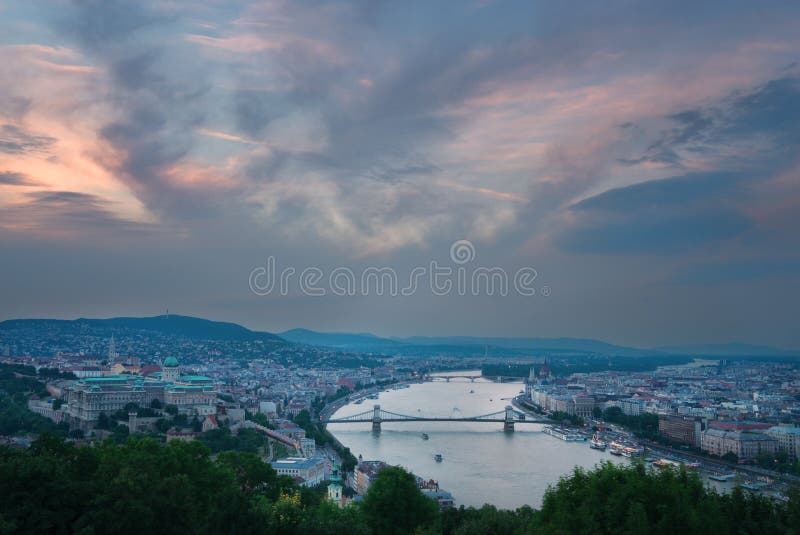 The Beautiful Capital City of Budapest in Hungary Editorial Stock Image ...