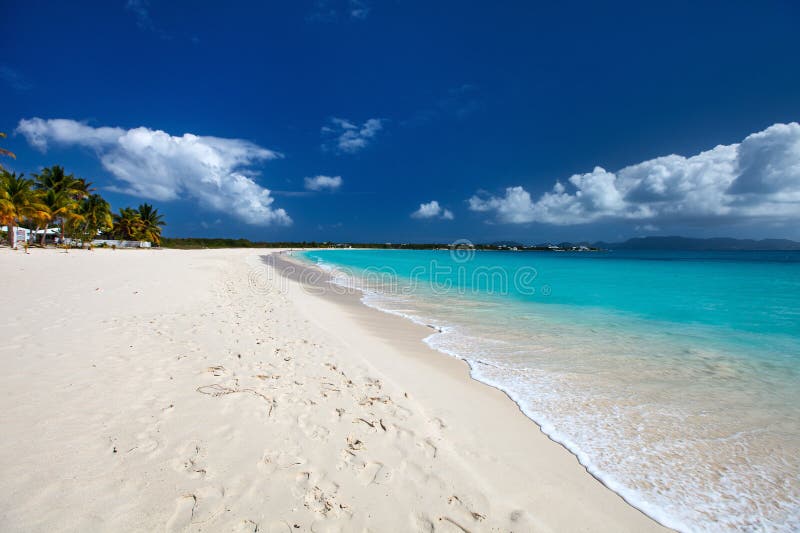 Beautiful Caribbean beach stock image. Image of exotic - 66264965