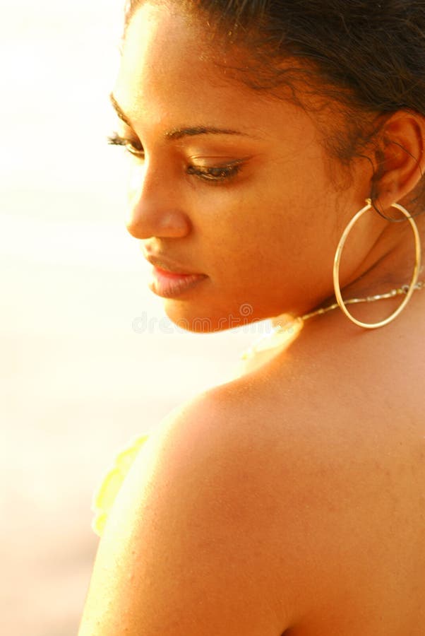 Pretty Caribbean Island Girl Stock Photo - Image of grenadian, mixed ...