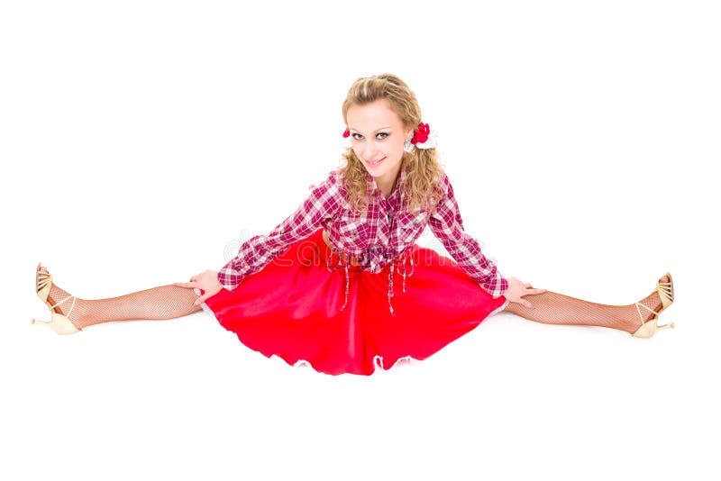Dancer Girl Doing Standing Splits Stock Photos - Free & Royalty-Free ...