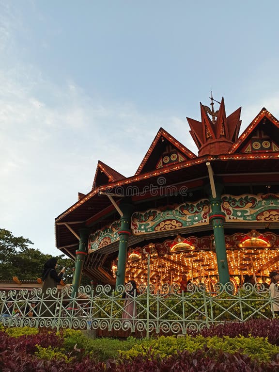 Beautiful Carousel Views stock image. Image of play - 202646329