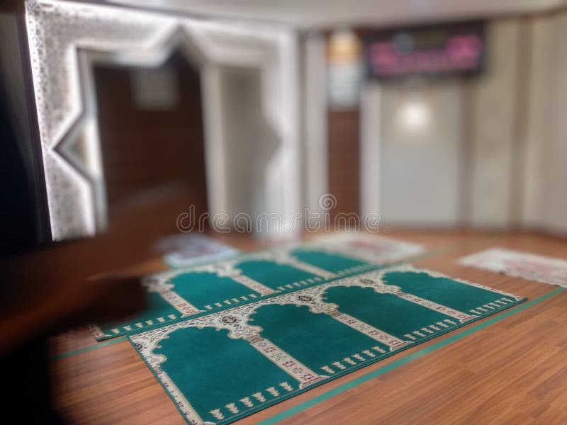 Beautiful Carpet in Islam Prayer Room Stock Image - Image of furniture ...
