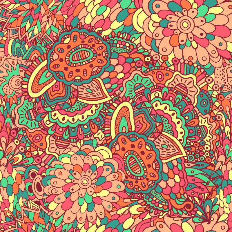 Hippie Patterns Drawing