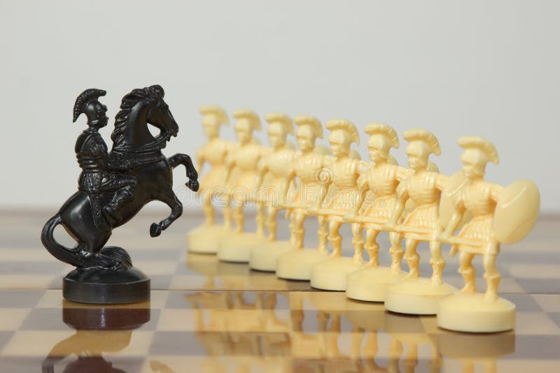 Beautiful Carved Chess Pieces Made of Ivory Stock Image - Image of ...